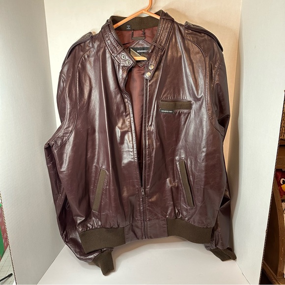 Members Only | Jackets & Coats | Vintage Mens Brown Leather Members ...